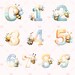 Watercolor Bee Alphabet Number Clipart PNG, Alphabet Png, Bumble Bee ...