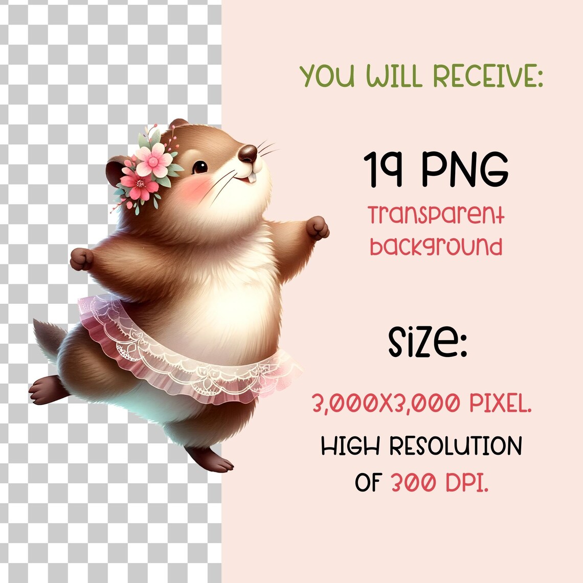 Watercolor Groundhog Clipart, Watercolor Cute Animal, Watercolor ...