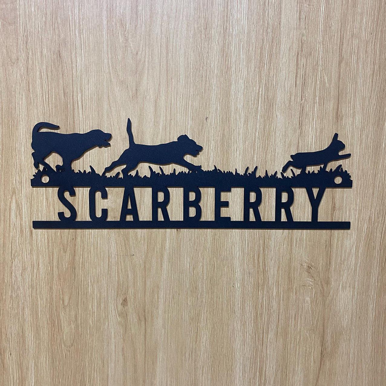 Custom Dog Chasing Rabbit Metal Wall Art, Personalized Dog Hunting ...