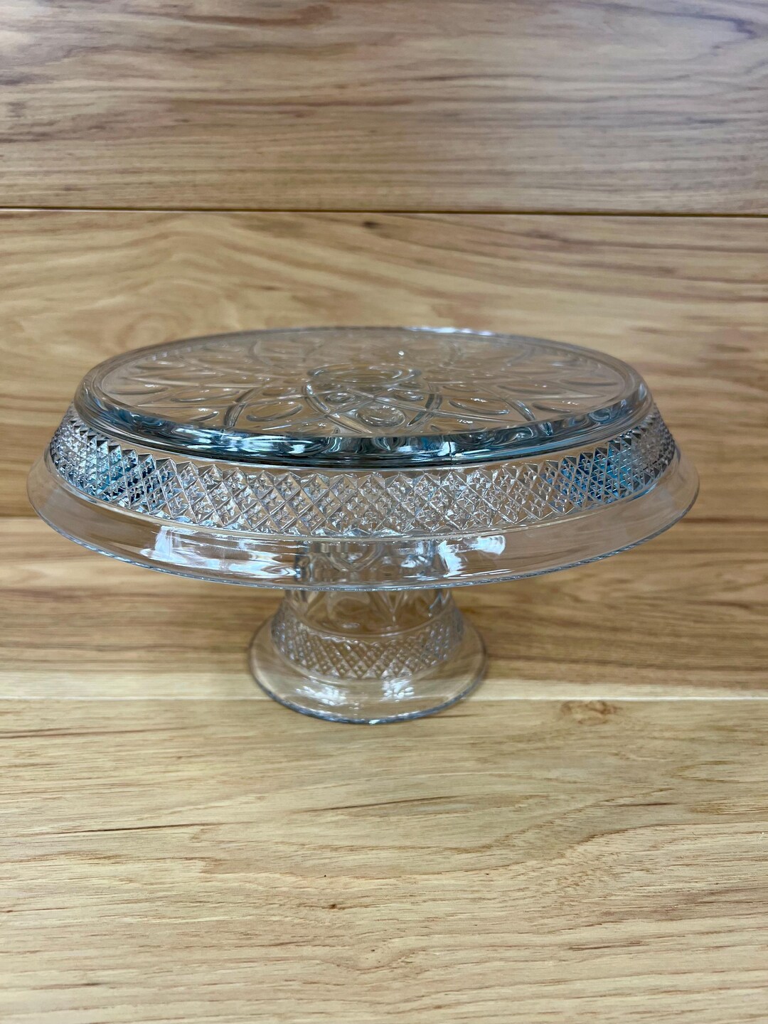 Vintage 1930s Imperial Glass Cape Cod Footed Glass Cake Stand - Etsy