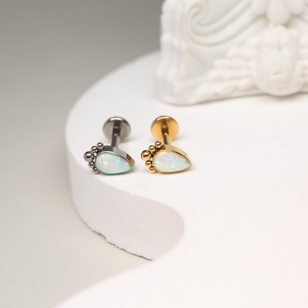 Radish Shape Opal Lip Ring -nose Stud Earring Stud Labret Medusa ...