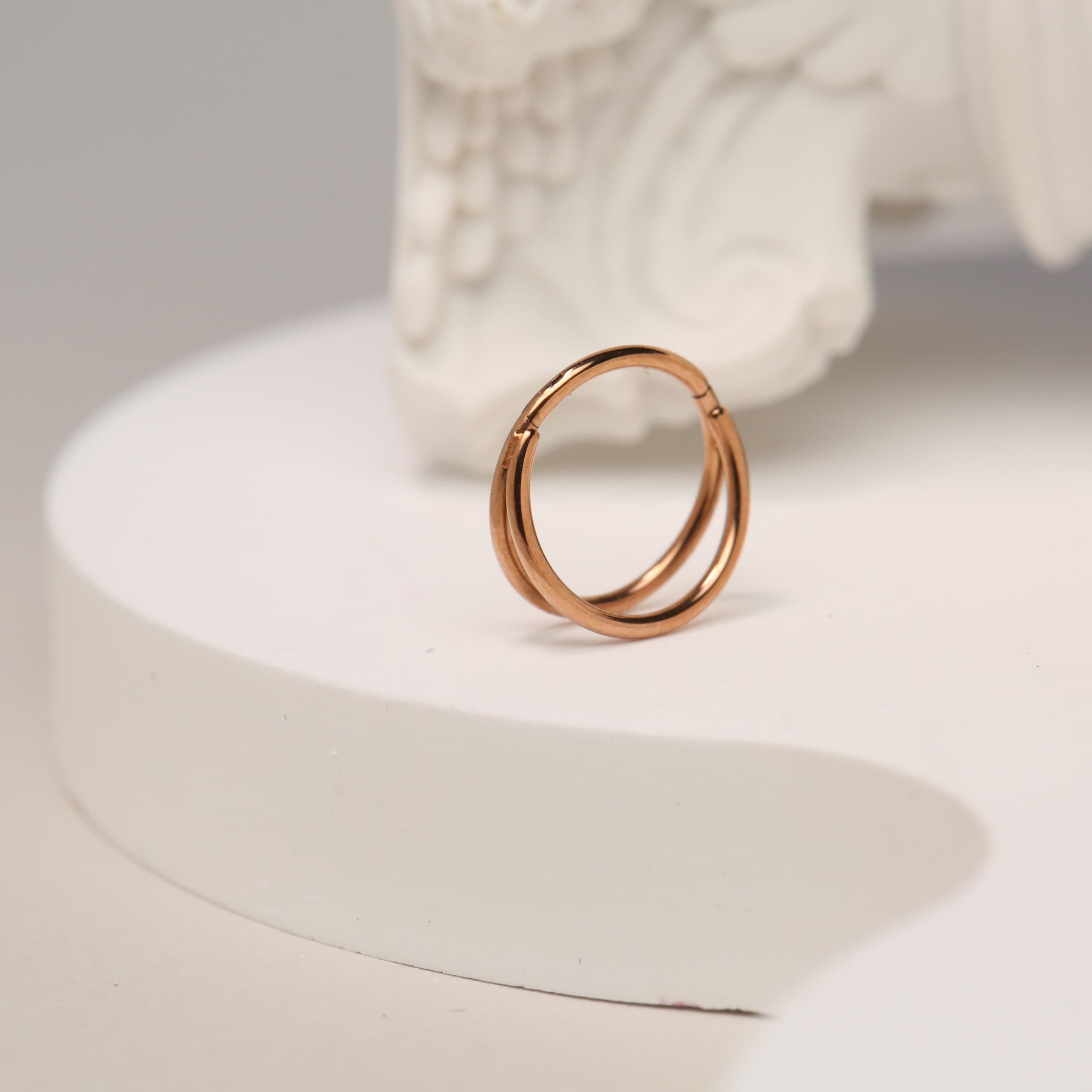 Double Open Stack Nose Ring Hoop Nose Ring 316L Surgical Steel Septum ...