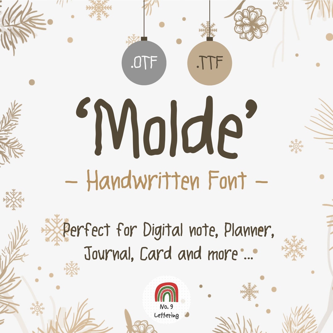 Molde Font, Realistic Handwritten Font, Cute Font, Digital Note Taking ...