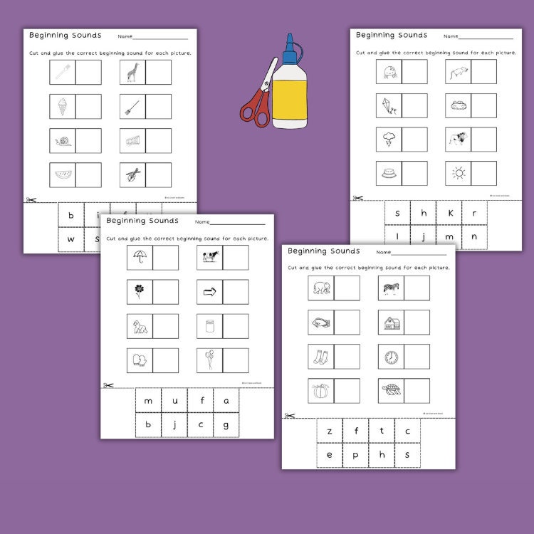 Beginning Sounds Worksheets, Alphabet, 1st, Kindergarten Worksheets ...