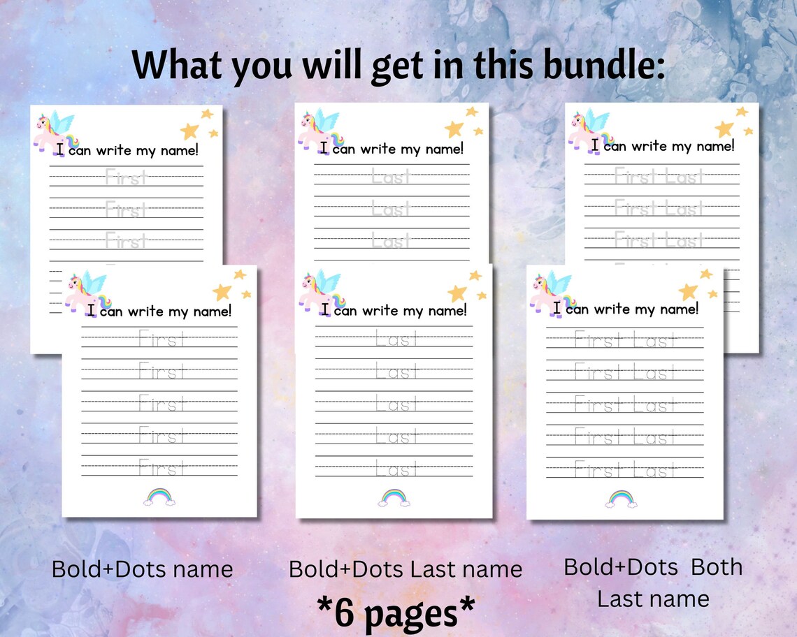 Custom Name Tracing Sheet |handwriting Practice| I Can Write My Name ...