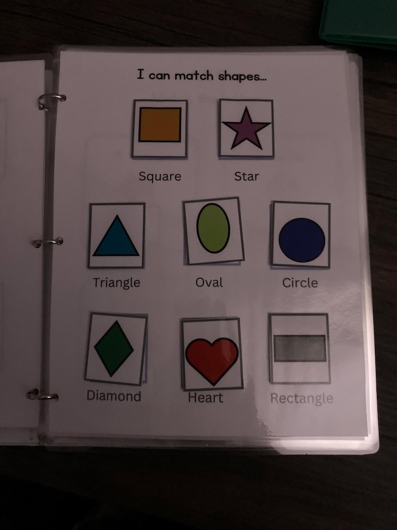 Toddler Preschool Learning Binder Beginners busy Book Velcro Activities ...