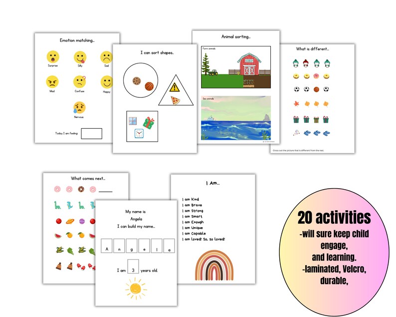 Learning Binder Preschool- Kindergarten Readiness| Busy Book ...