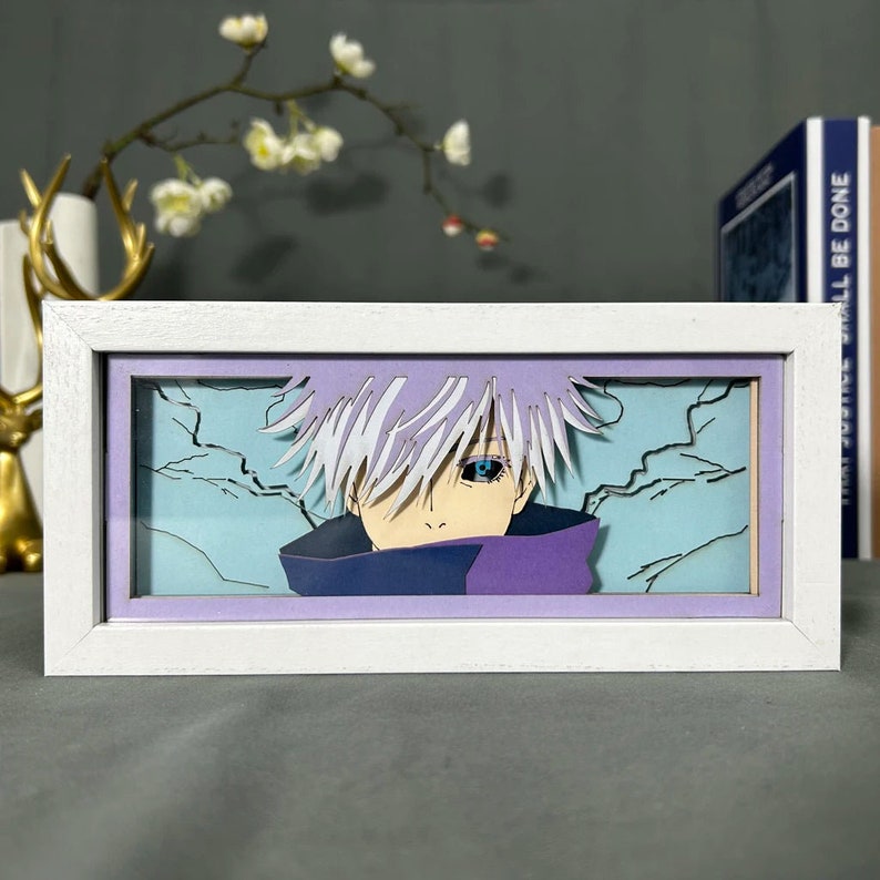 Anime Led Light Box, Satoru Gojo, for Him, Her, Birthday Gift, Bedroom ...
