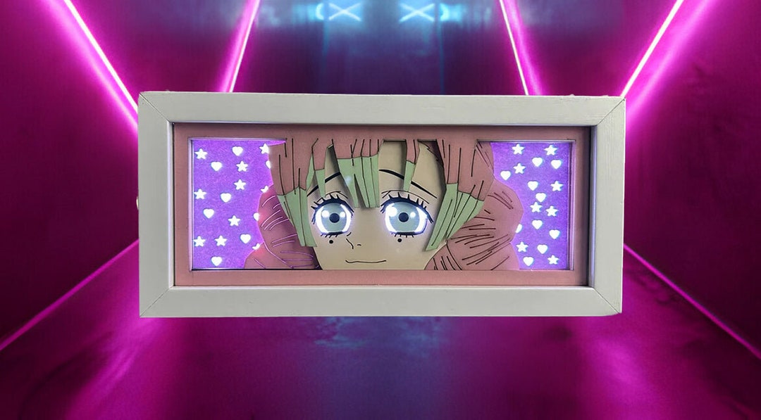 Anime Led Light Box, Mitsuri Kanroji, Anime, 3D, Led Light Box, for Him ...