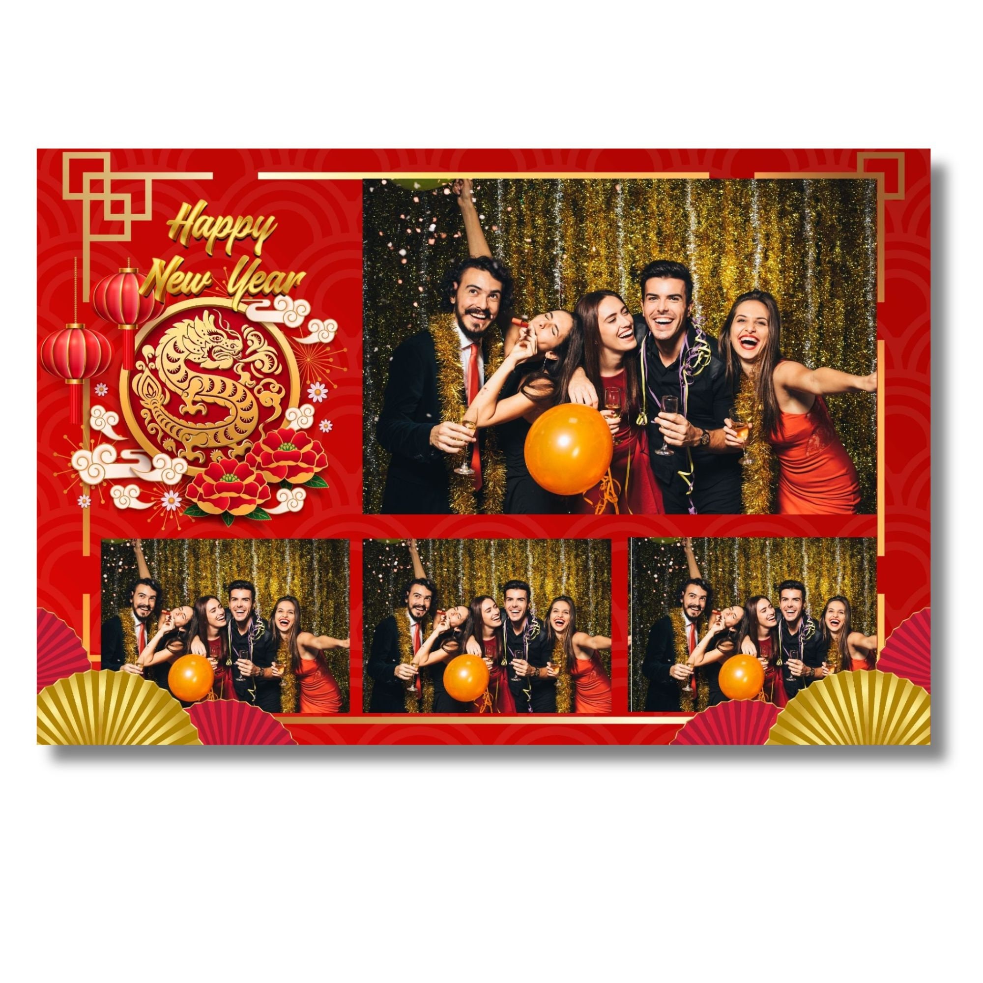 Happy Chinese New Year 2024 Photobooth Template, Instant Download ...
