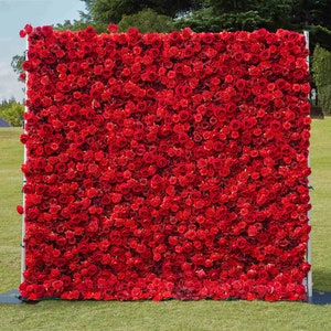5D Red Roses Flower Wall 8X8 - Etsy
