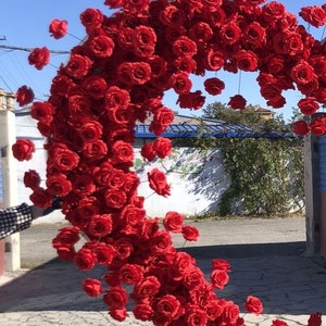 6.5ft 5D Red Rose Heart Arch: Wedding Proposal Decor - Etsy