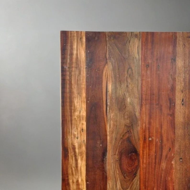 Handmade Solid Wood Table Top – Rustic Reclaimed Wood Dining Top ...