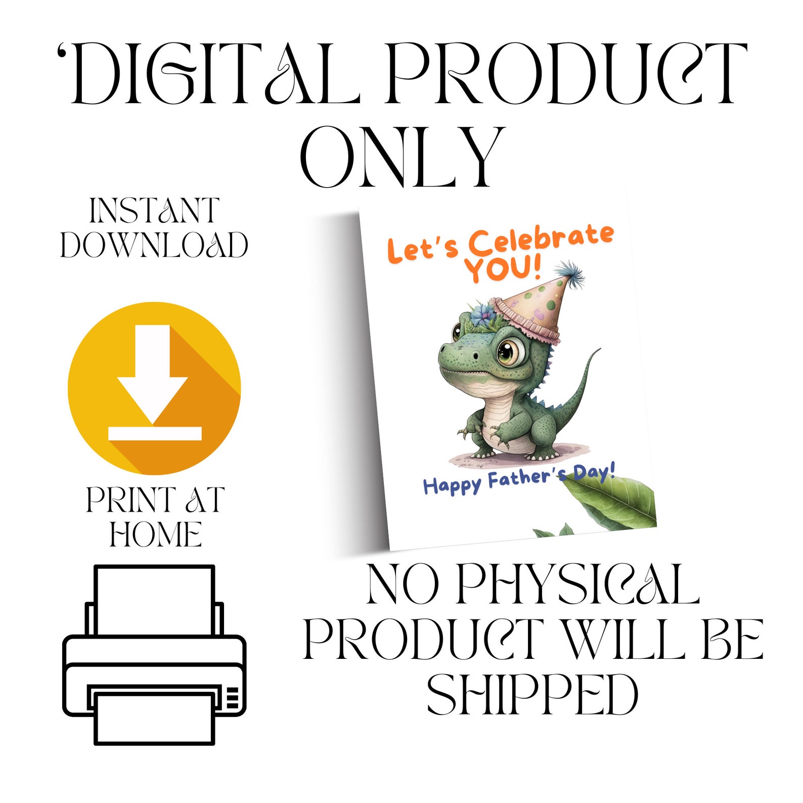 Father's Day Card, Printable Father's Day Card, Father's Day Card From ...