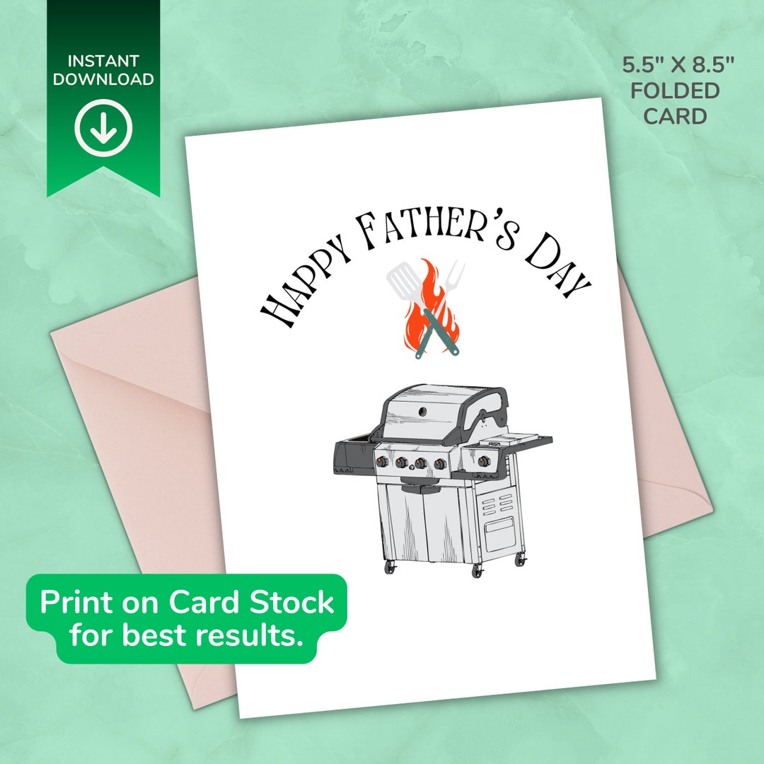 Father's Day Card, Printable Father's Day Card, Father's Day Card From ...