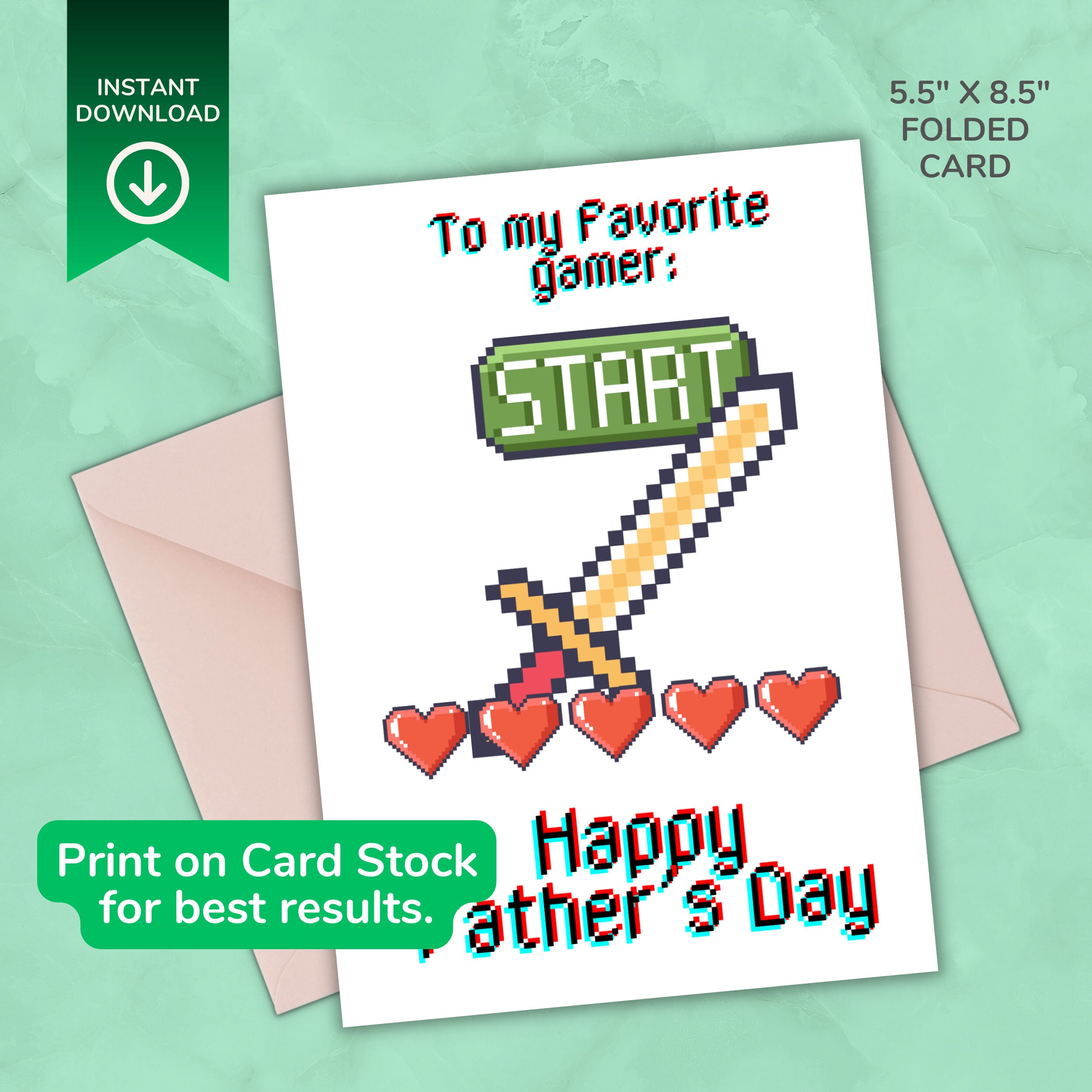 Father's Day Card, Printable Father's Day Card, Father's Day Card From ...