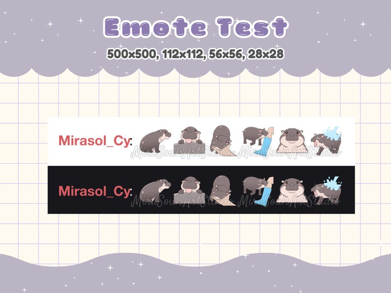 Moo Deng Emotes, Baby Hippo Twitch Emote Pack, Pygmy Hippo Discord ...