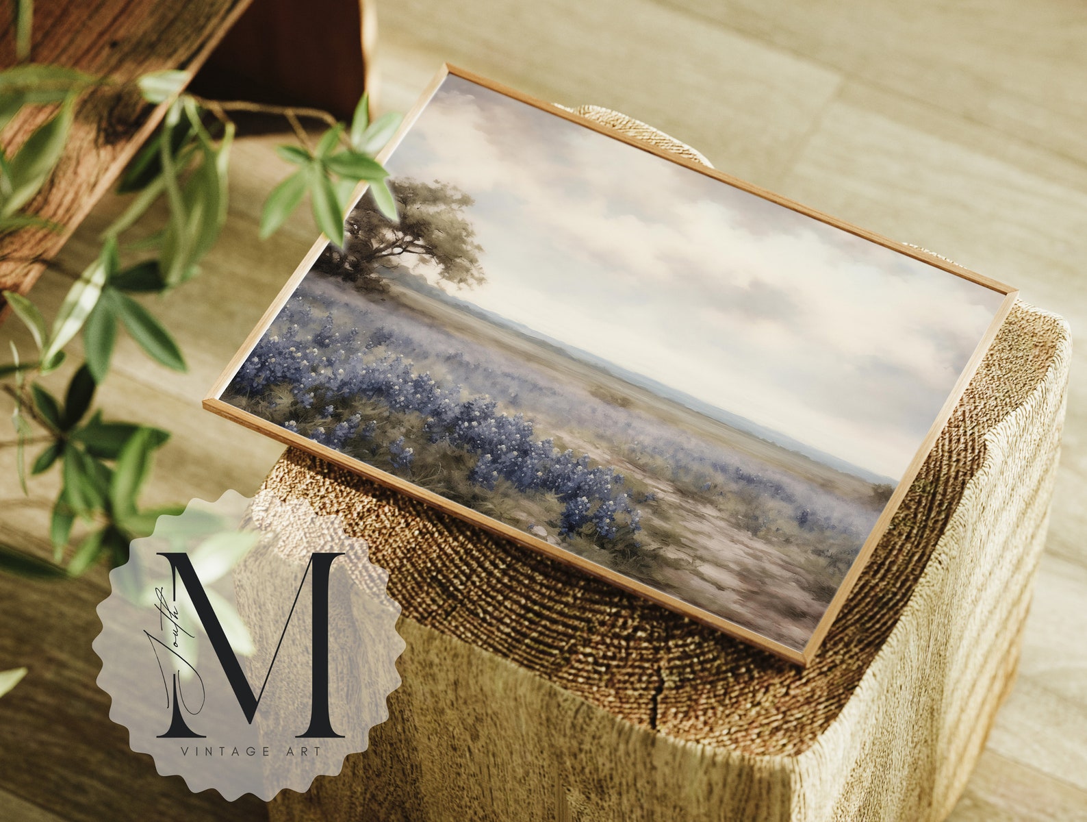 Art Print Digital Download | Neutral Landscape Art | Vintage Oil ...