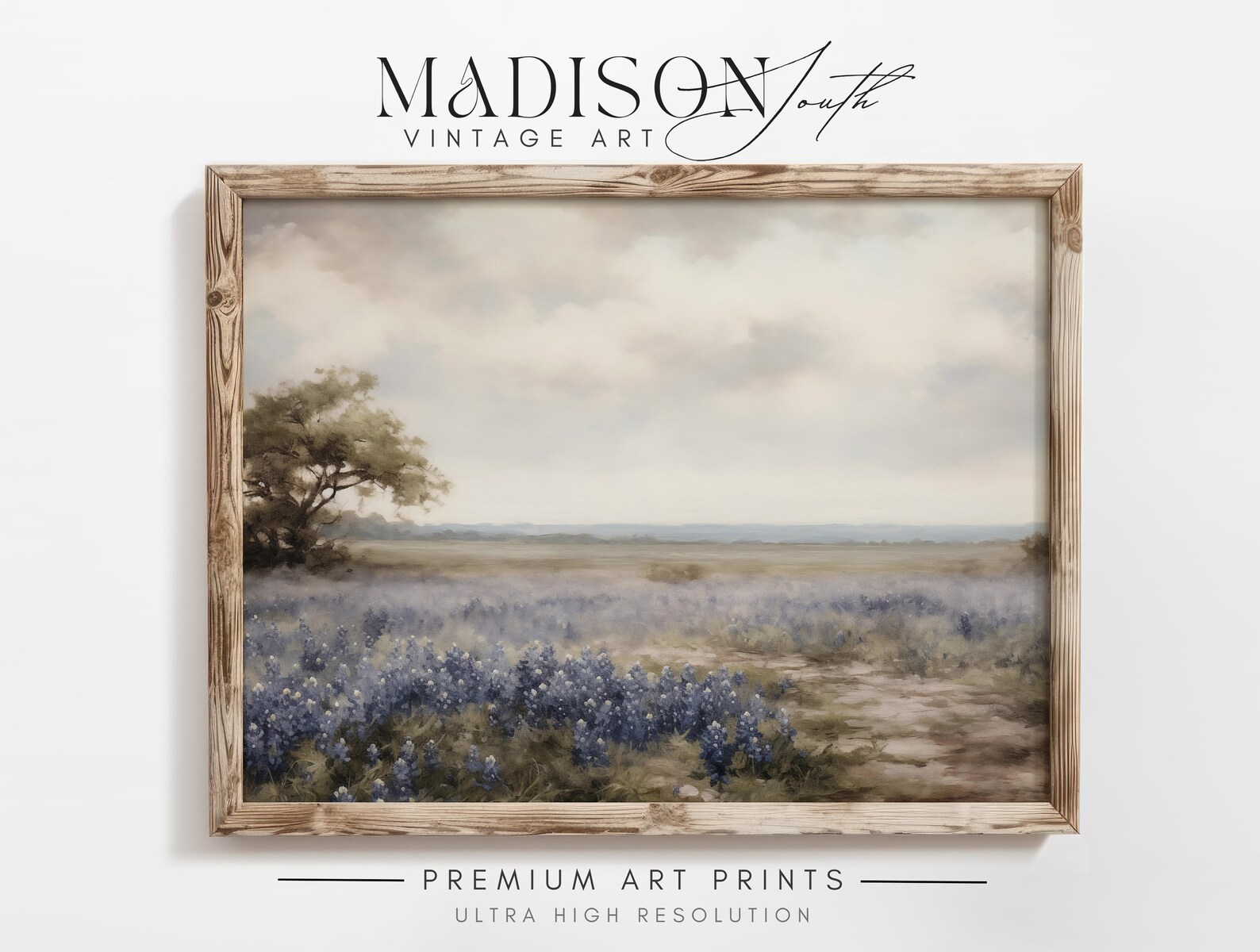 Art Print Digital Download | Neutral Landscape Art | Vintage Oil ...