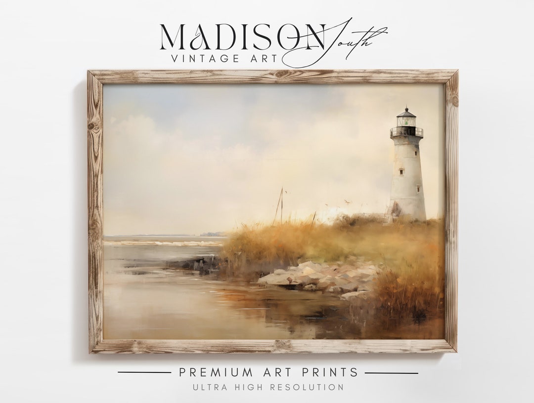 Art Print Digital Download | Neutral Seascape Art | Digital Download ...