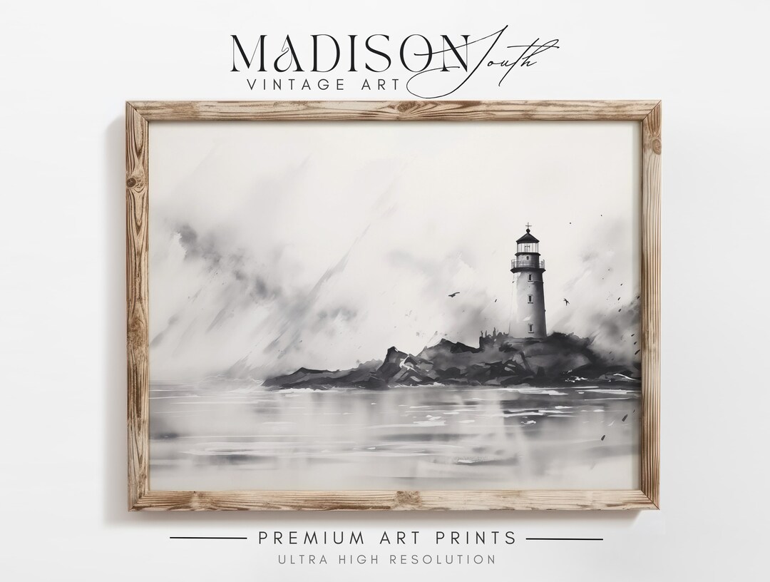 Art Print Digital Download | Neutral Seascape Art | Digital Download ...