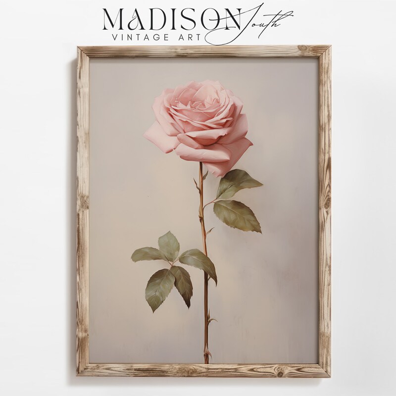 Single Flower Oil Painting - Etsy