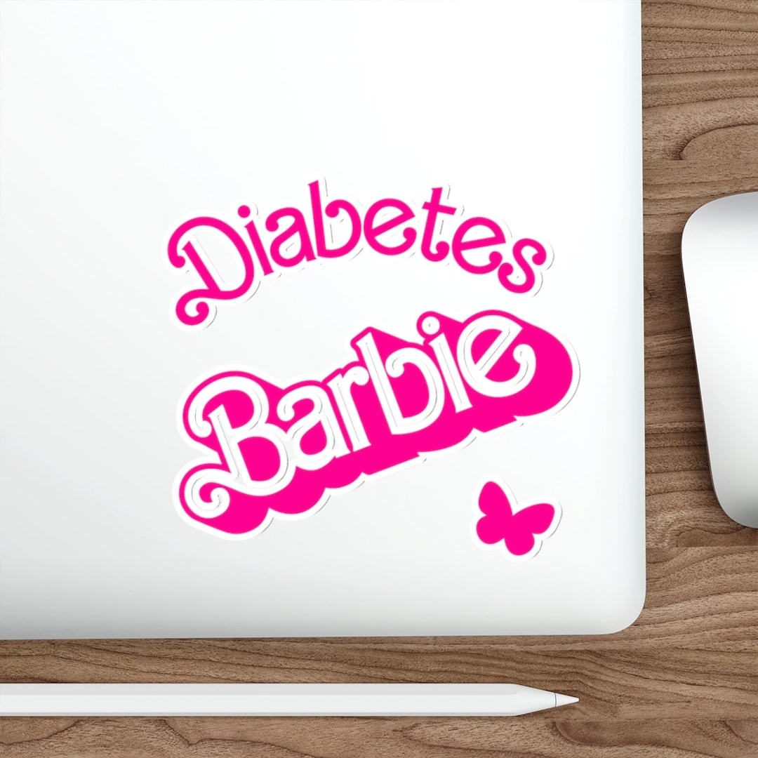 Diabetes Barbie Die-cut Sticker, Blood Sugar Insulin Disorder Awareness ...