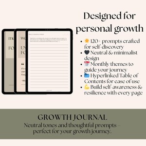 Transformative Digital Growth Journal | 120+ Prompts (PDF) - Etsy