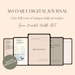 Digital Journal | Daily Journal | Daily Prompts | Undated Journal ...