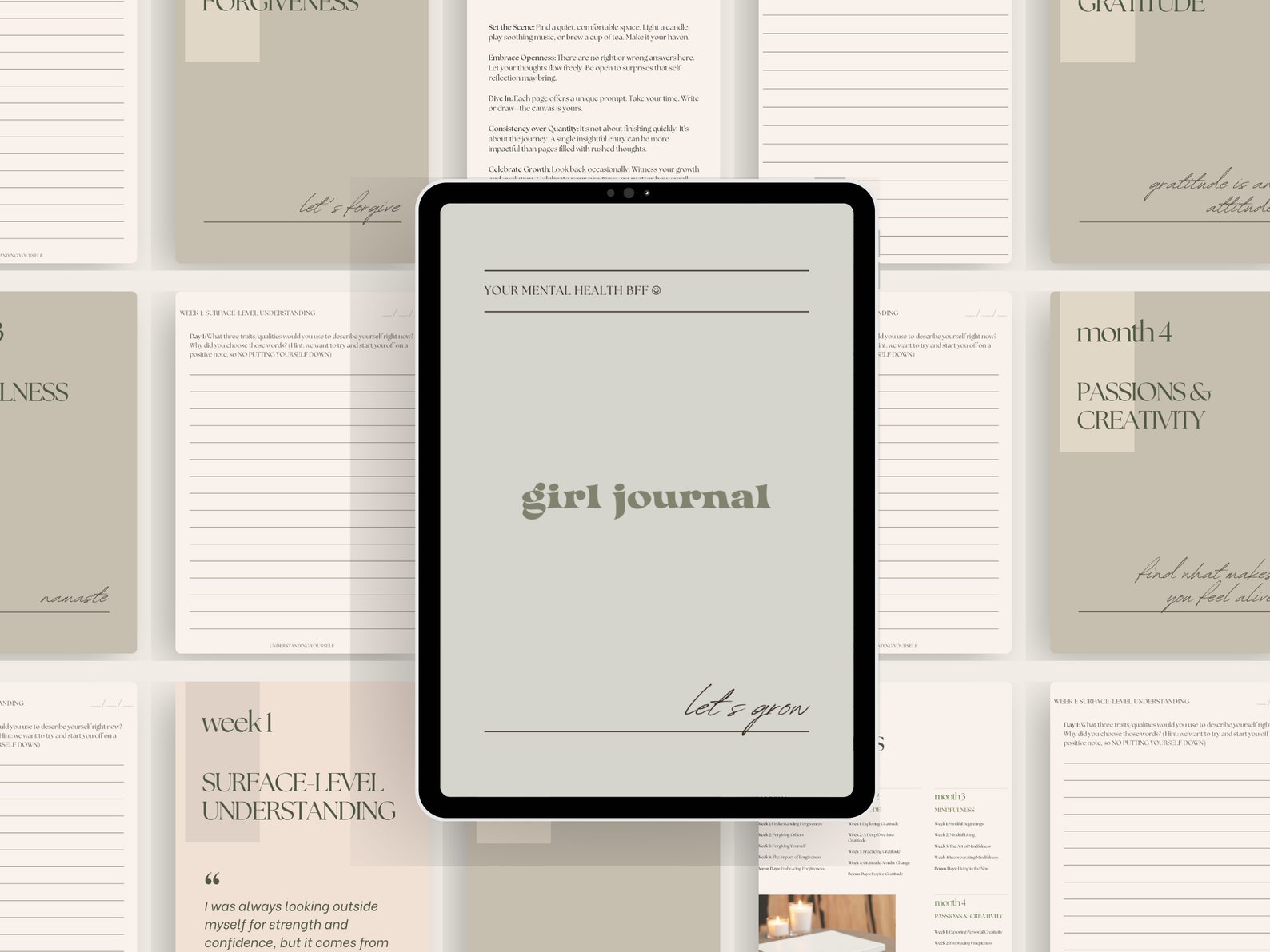 Transformative Digital Growth Journal | 120+ Prompts (PDF) - Etsy