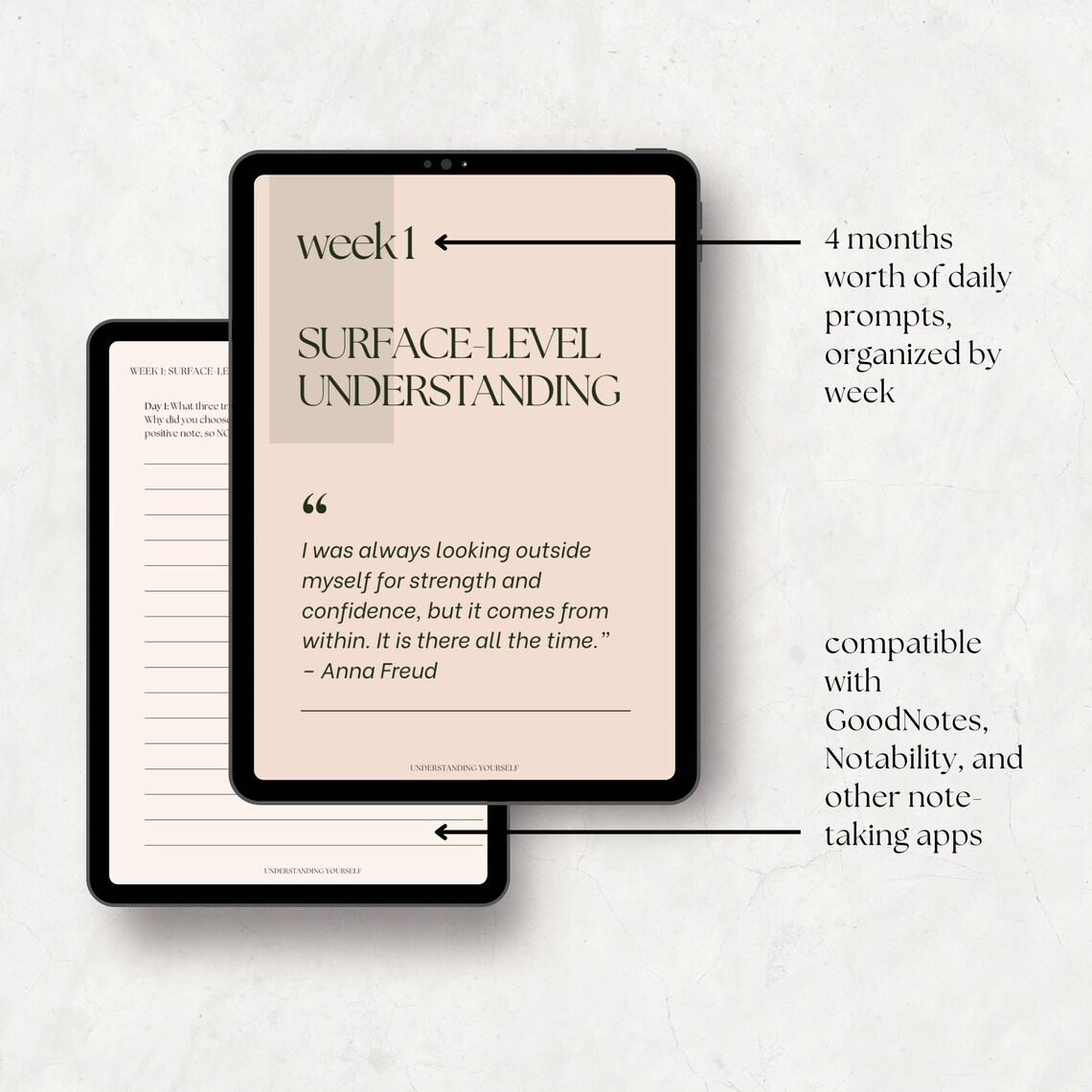 Transformative Daily Digital Journal | 120+ Growth Prompts | Guided ...