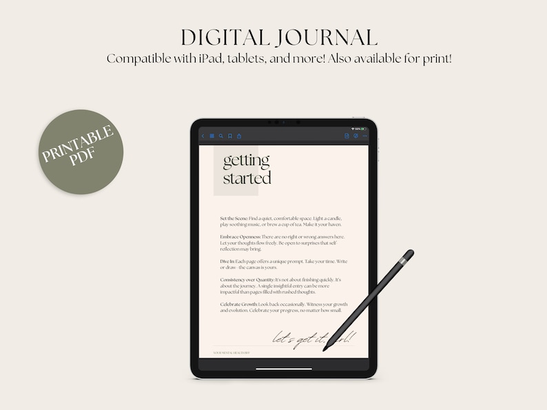 Transformative Daily Digital Journal | 120+ Growth Prompts | Guided ...