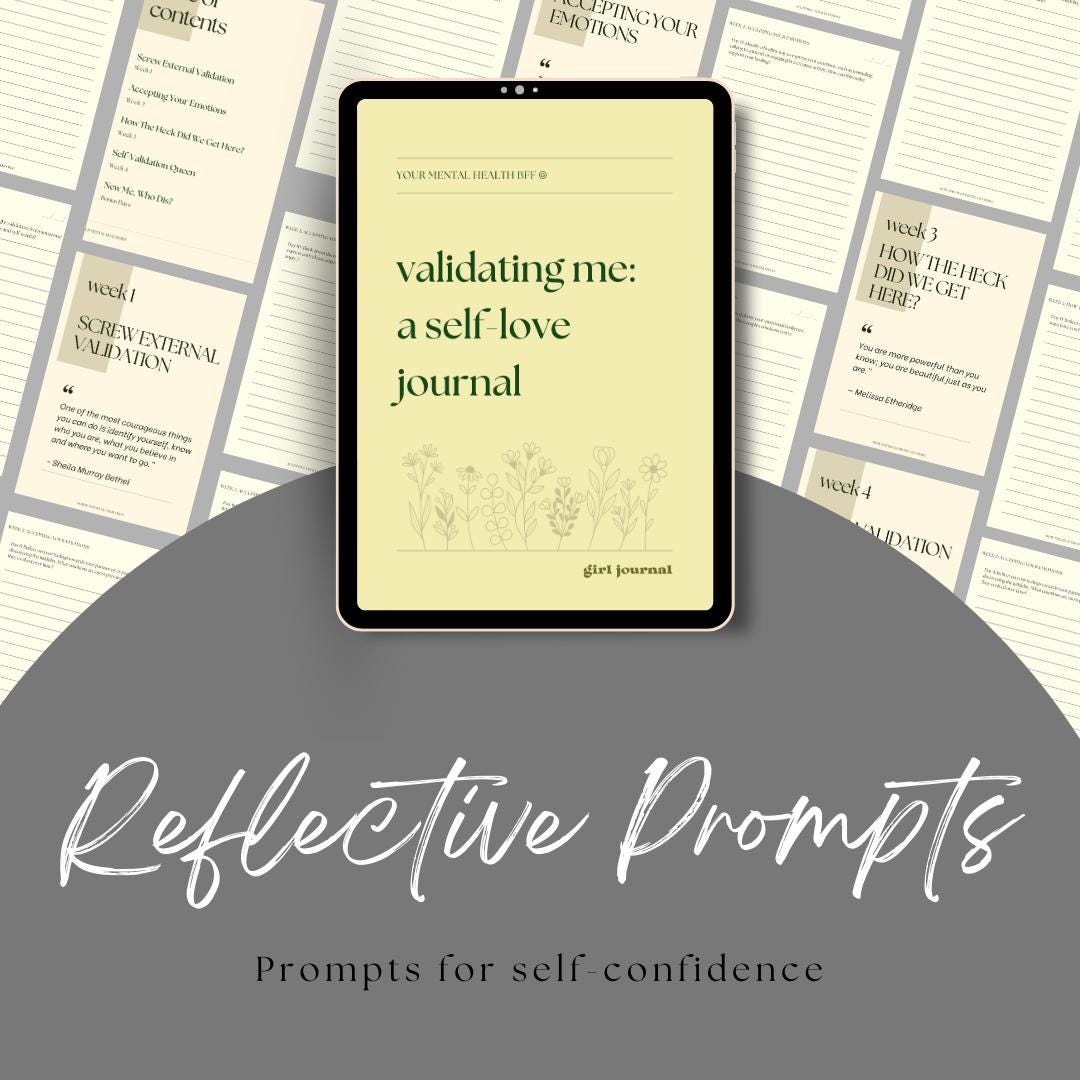 Digital Journal | Daily Prompts | Self-love Workbook | Validation Guide ...