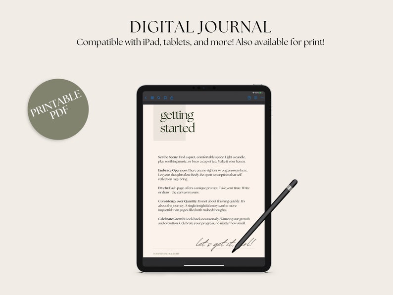 Transformative Daily Digital Journal | 120+ Growth Prompts | Guided ...