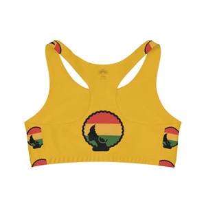 Rasta Afro Seamless Sports Bra - Etsy