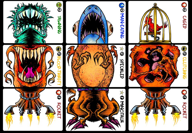Exquisite Corpse: Monster Rummy - Etsy