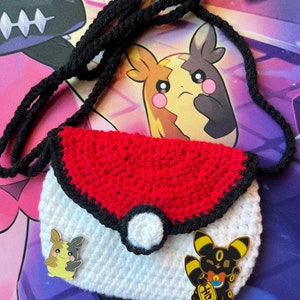 Pokemon Crochet Bag - PATTERN - Pokeball Crochet Purse - PDF Digital ...