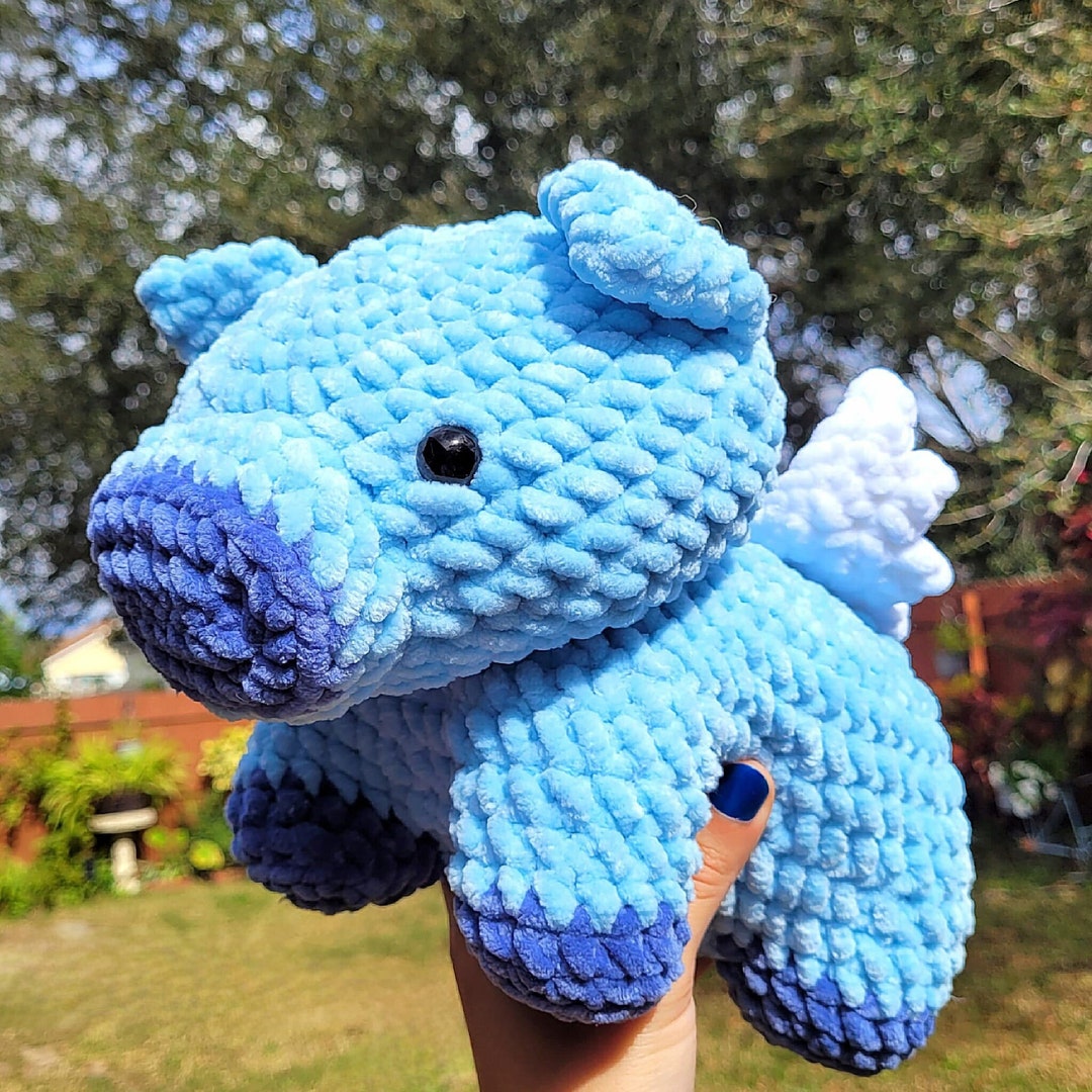 Flying Pig Crochet Stuffed Amigurumi - Etsy