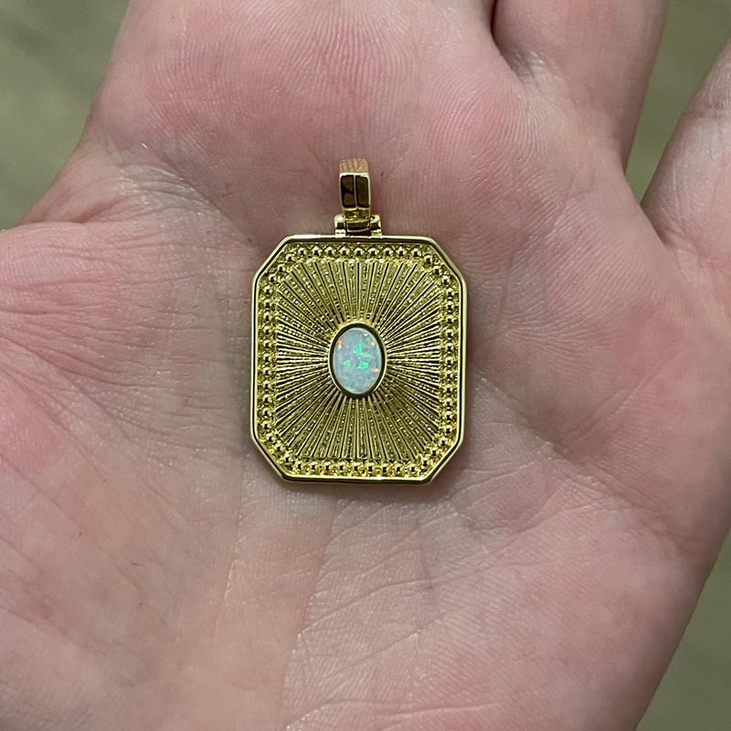 Rectangle Pendant - Etsy