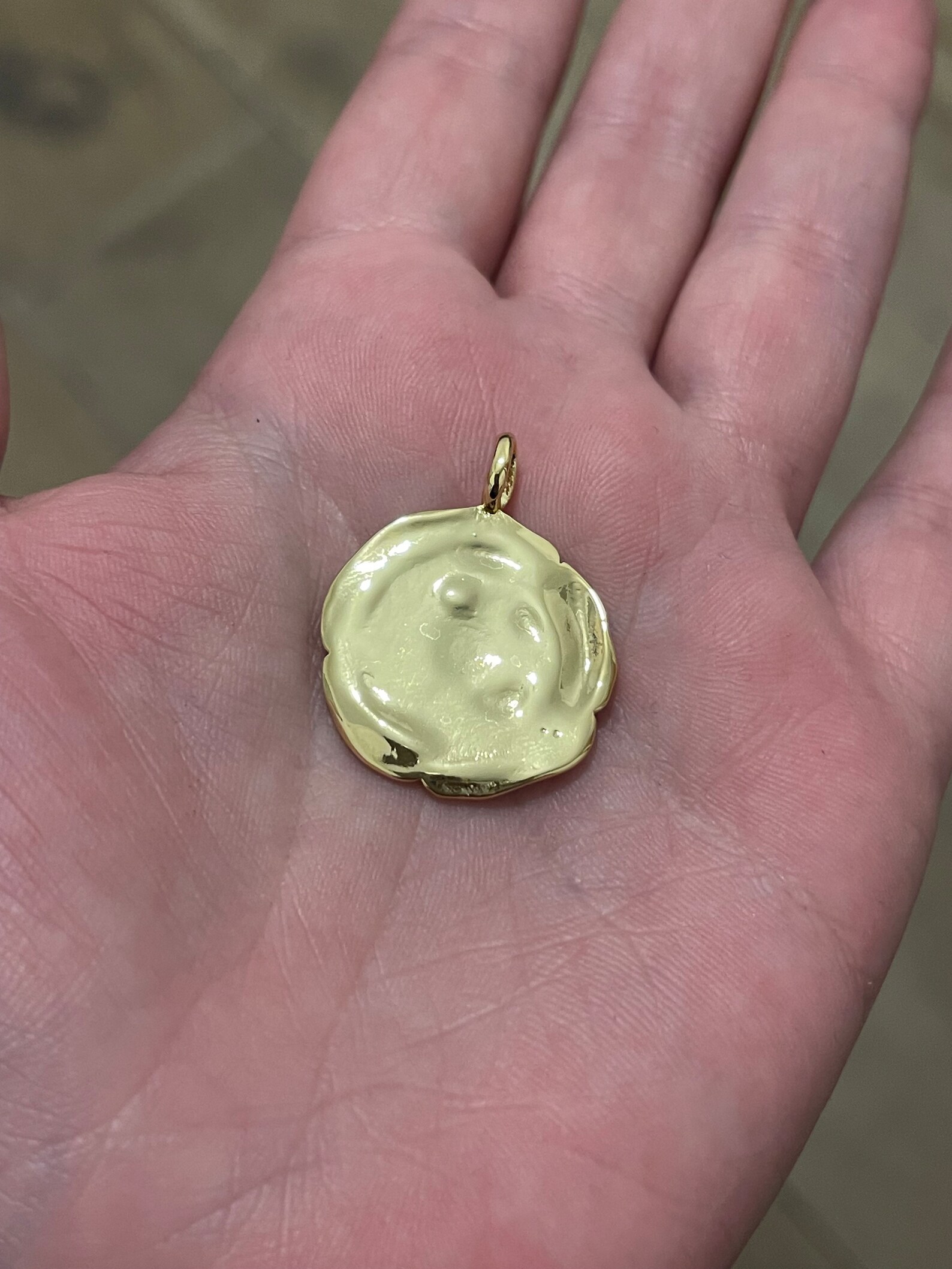 Gold Coin Charms,18k Gold Coin Pendant, Round Coin Charm Bracelet ...