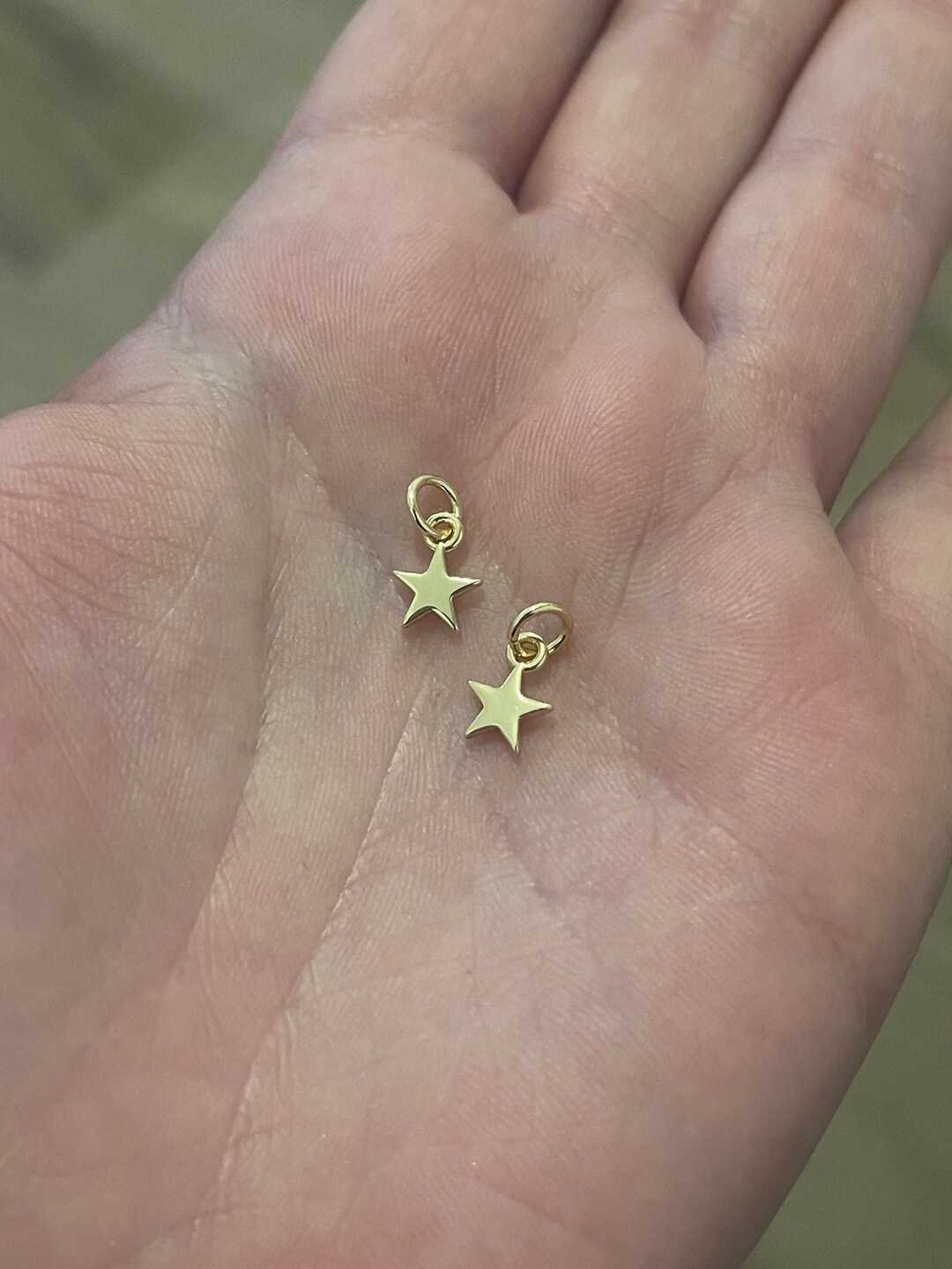 Gold Star Charms,18k Gold Filled Star Pendant,star Charm Bracelet ...