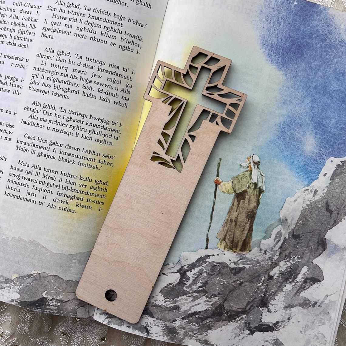 Religious Bookmark Keepsake Design. (holy Communion, Baptism) Wood ...