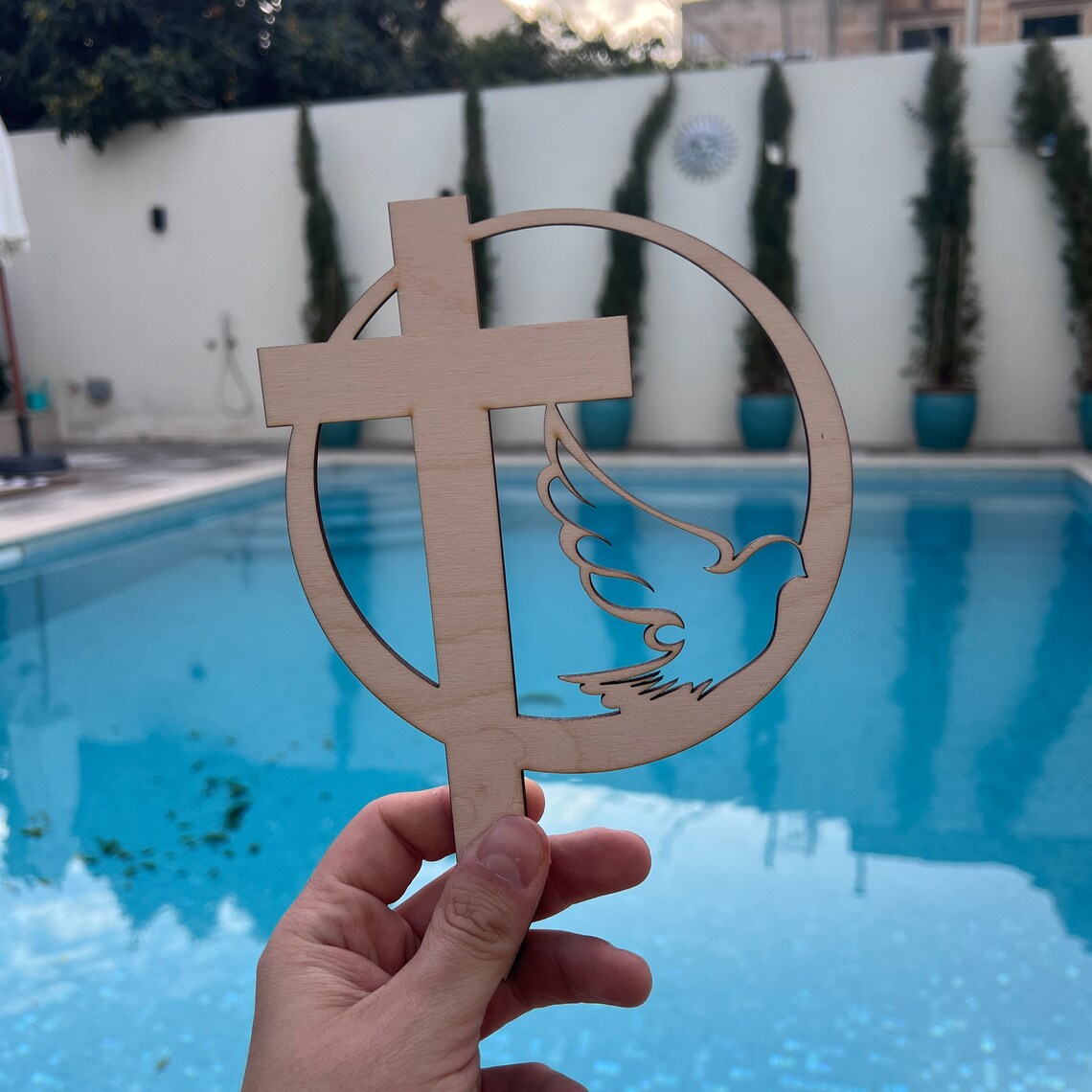 Religious Cake Topper Keepsake Design. Wood Laser File Download SVG, AI ...