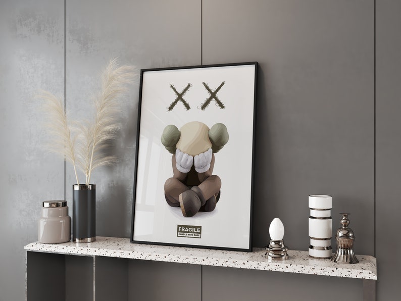 KAWS Poster Set of 3: Hypebeast Wall Art & Graffiti Decor - Digital ...