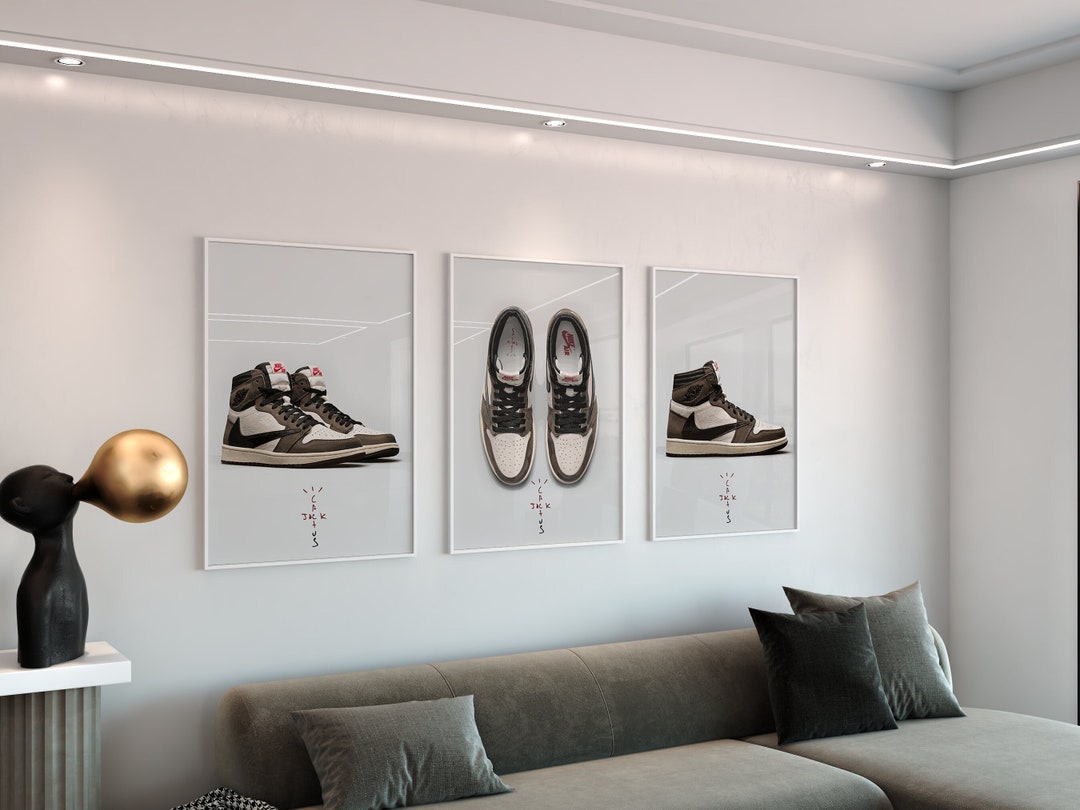 Air Jordan 1 Retro High OG mocha Poster Limited Edition Wall Art Print ...