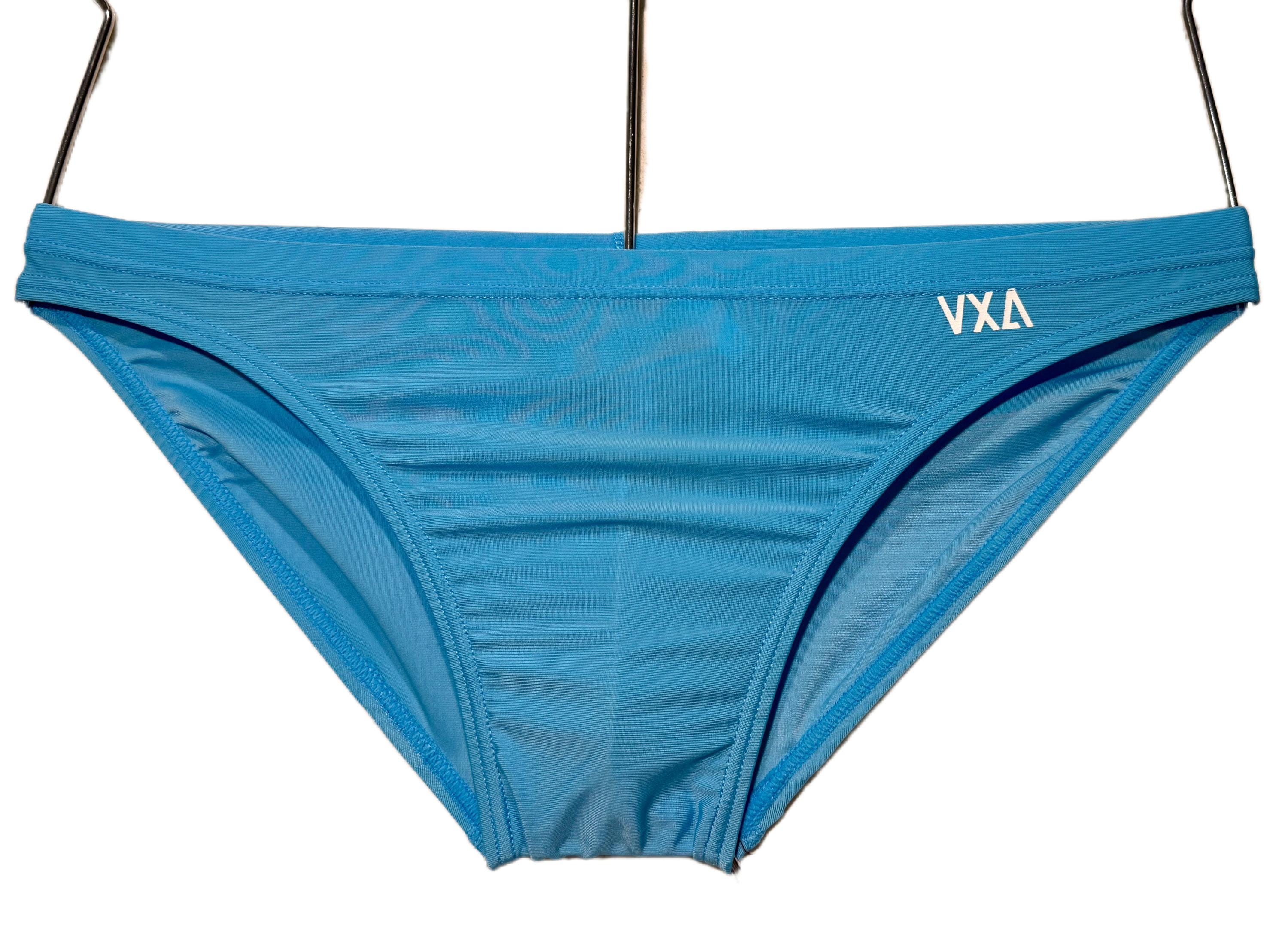 VXA Men's Swim Brief, Unlined Front, Drawcord, Racer Cut, Low Rise ...