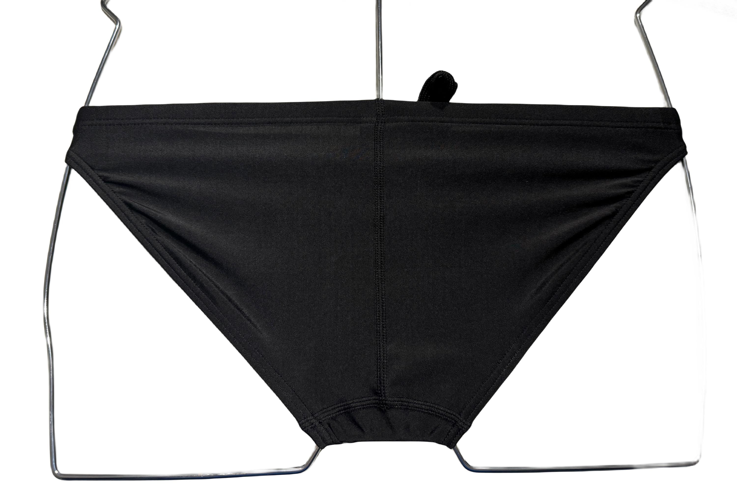 Vxa Mens Swim Brief Unlined Flat Front Swimsuit With Drawcord Racer Cut Swim Trunk Low Rise