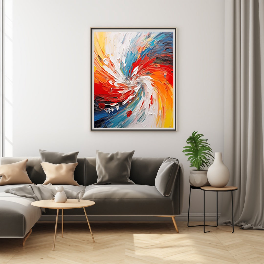 Downloadable Print, Abstract Art, Home Décor, Digital Painting, Wall ...