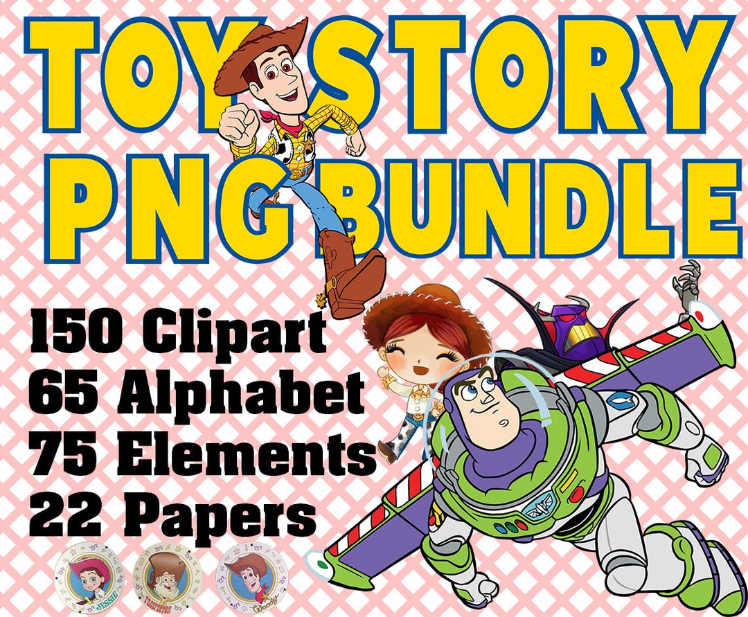 Toy Story Clipart Bundle, Toy Story PNG, Buzz Lightyear Woody PNG ...