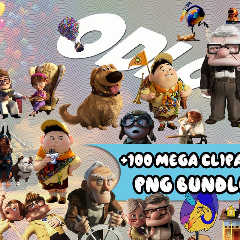 Pixar up Clipart - Etsy